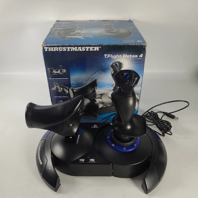 THRUSTMASTER T.FLIGHT HOTAS 4 Flight Stick Throttle PS4 PC Tested Boxed ...