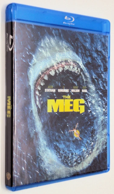 THE MEG BLU-RAY & DVD Jason Statham Li Bingbing Ruby Rose vs. Megalodon ...