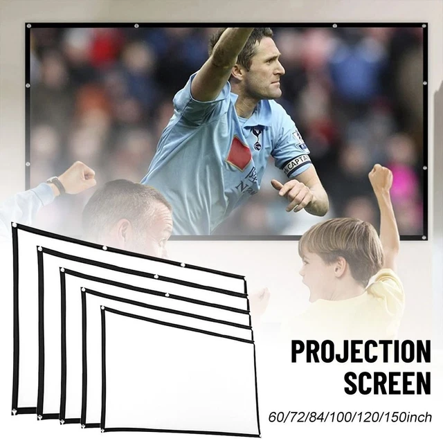 INSTALL ANTI-LIGHT SCREEN Projection Screen Simple Curtain Projector ...