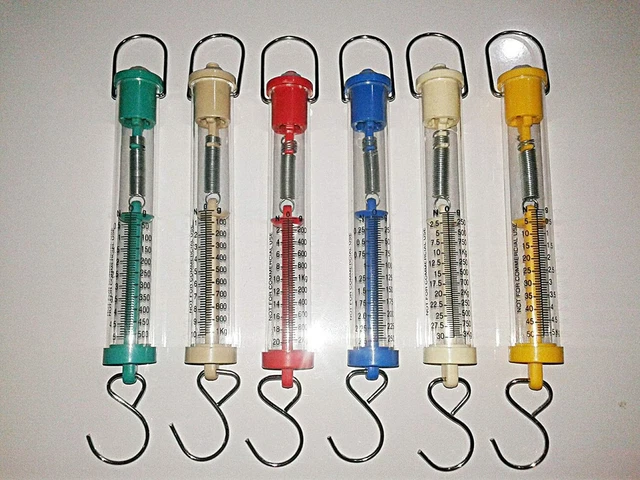 SCALE SPRING BALANCE Tubular 2.5N 5N 10N 20N 30N 50N Newton Dynamometer ...
