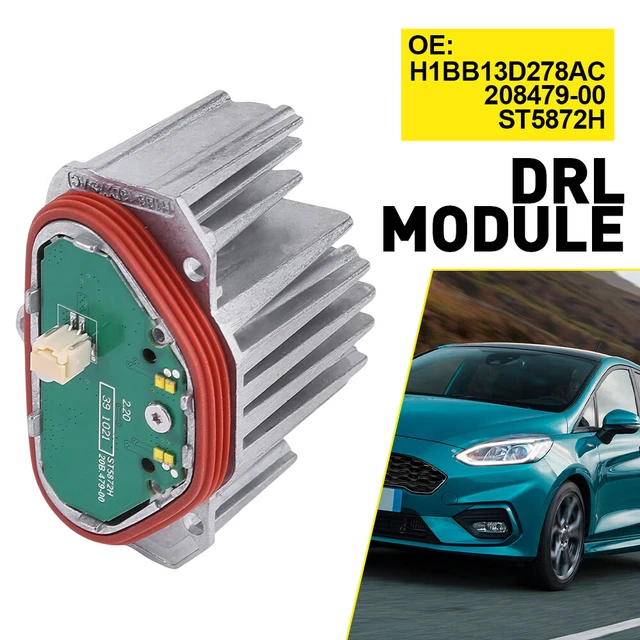 DRL LED HEADLIGHT Ballast Control Module Fit Ford Fiesta Focus Transit ...