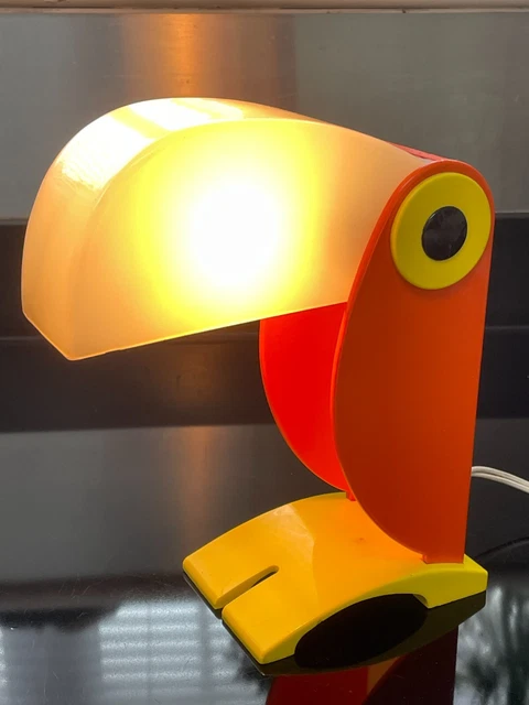 ICONIC RARE ORIGINAL 1970's Toucan Lamp by Old Timer, Enea Ferrari ...