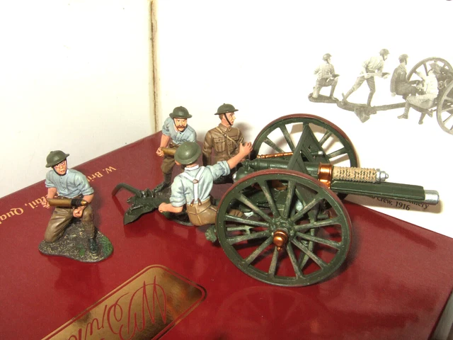 BRITAINS 23021 WW1 1916 British Royal Field Artillery 18 Pdr Gun & Crew ...