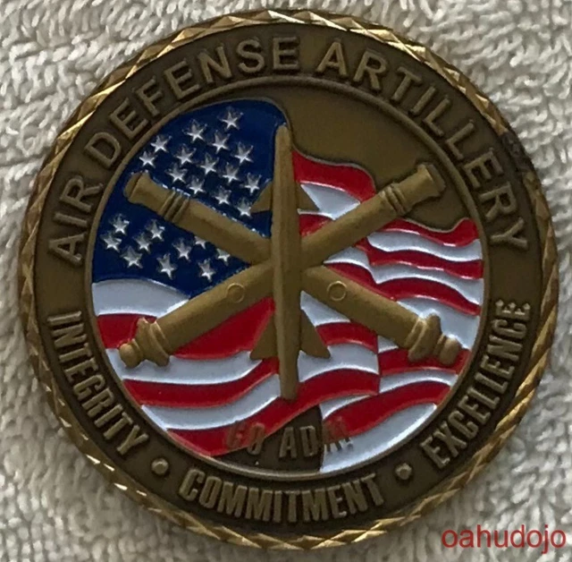 AIR DEFENSE ARTILLERY Challenge Coin First to Fire on Target! £18.83 ...