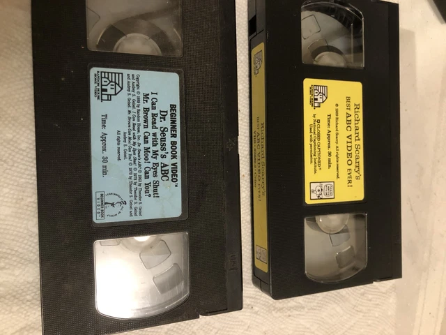 DR. SEUSS ABC and Richard Scarry ABC VHS VIDEOS £8.50 - PicClick UK