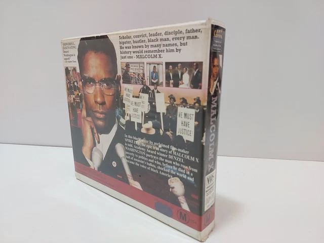 MALCOLM X VHS Tape Clamshell Edition EUR 36,20 - PicClick FR