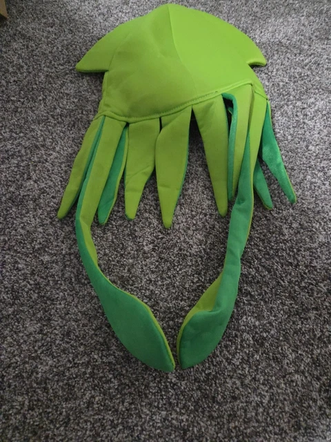 NOVELTY GREEN SQUID With Long Tentacles Party Hat Cap Costume Accessory ...