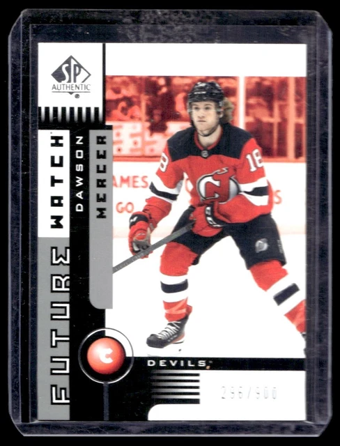 2021-22 SP AUTHENTICS Future Watch Daweson Mercer New Jersey Devils $1. ...