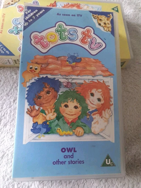 X2 KIDS VINTAGE Tots Tv VHS Videos Childrens ITV Ragdoll OWL & CAMEL £4 ...