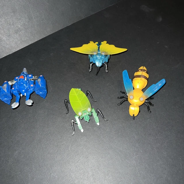 TRANSFORMERS KO FIGHTING INSECT ROBO-BUGS WINGED-BOTS Set Of 4 Rare ...