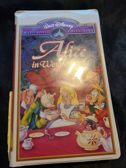 ALICE IN WONDERLAND (VHS, 1999) Clamshell Walt Disney Masterpiece ...