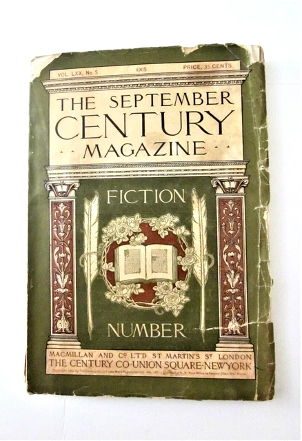 1905 &THE SEPTEMBER Century Magazine" Antique - Vol. LXX, No. 5 EUR 19 ...