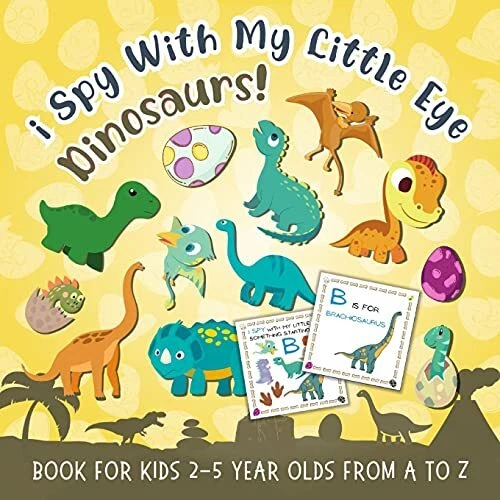 I SPY WITH My Little Eye Dinosaurs! Book for Kids 2-5 Year Olds EUR 6 ...