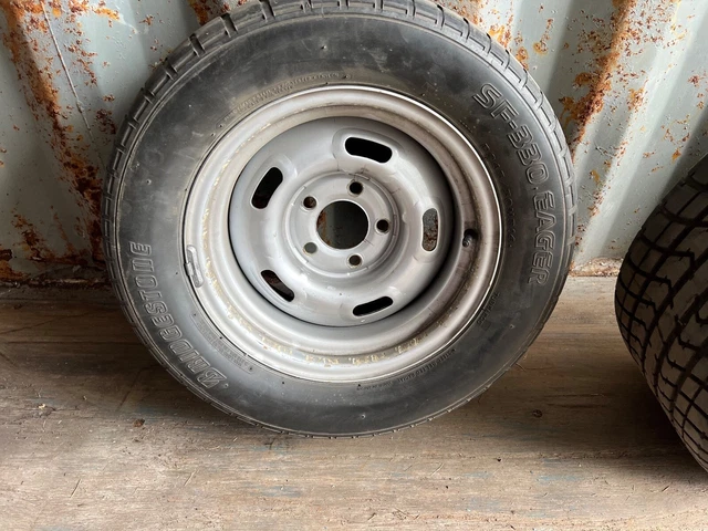 FORD FALCON SET Four Widened 5 Slot Rims and tyrs XW XY GT HO GTHO ...