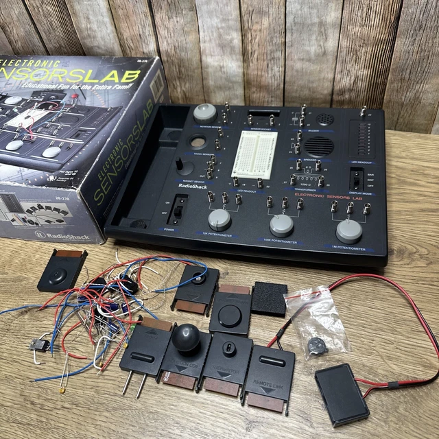 RADIO SHACK ELECTRONIC Sensors Lab 28-278 Vintage Kids Learning Kit ...