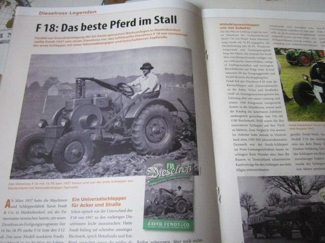 FENDT DIESELROSS F 18 (1937-1942), Lanz Bulldog 1936-1952 Traktor ...