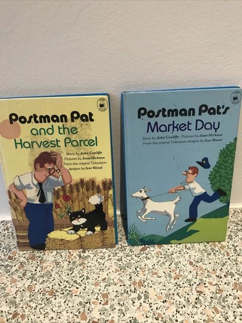 VINTAGE POSTMAN PAT Hippo Books Harvest Parcel & Market Day See ...