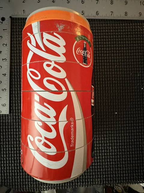 VINTAGE COCA COLA Can Stackable Coasters Plastic Set of 6 Coasters $17. ...