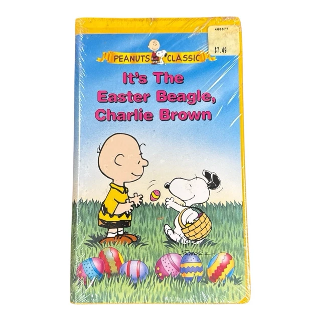ITS THE EASTER Beagle, Charlie Brown (VHS, 1997, Yellow Clamshell) New ...