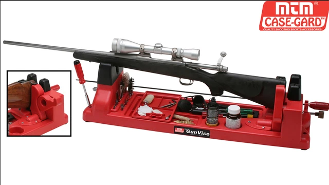 GUN VICE BENCH REST for Air rifle shotgun maintenance & cleaning MTM ...