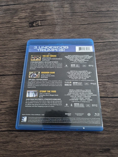 YOU GOT SERVED/STOMP the Yard/Gridiron Gang (Blu-ray Disc, 2016) $8.39 ...