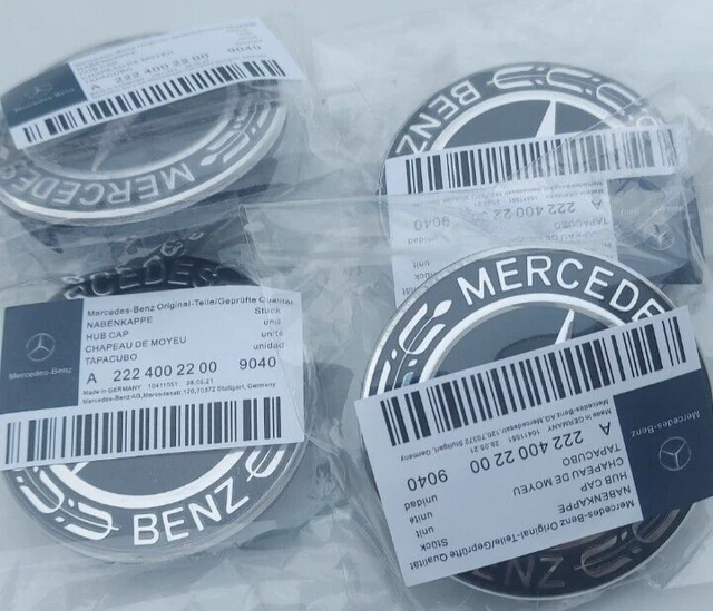 Wheel Center Caps For Mercedes-Benz S63 AMG 4 Blue Mercedes-Benz 75mm ...