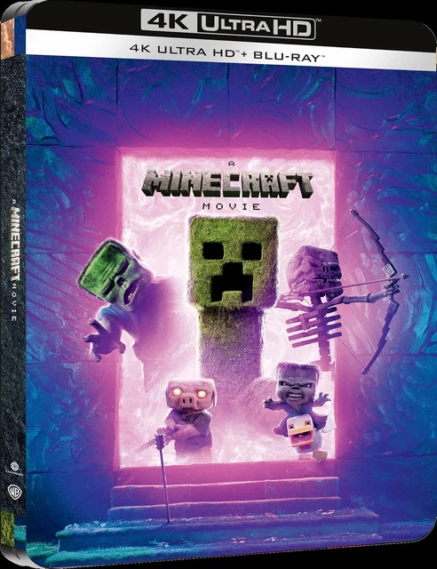 A MINECRAFT MOVIE (4K UHD + Blu-ray Steelbook) COVER D - BRAND NEW $72. ...