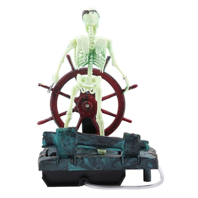 UNDERSEA DESIGN FISH Tank Landscape Skeleton Ornament Fish Tank ...