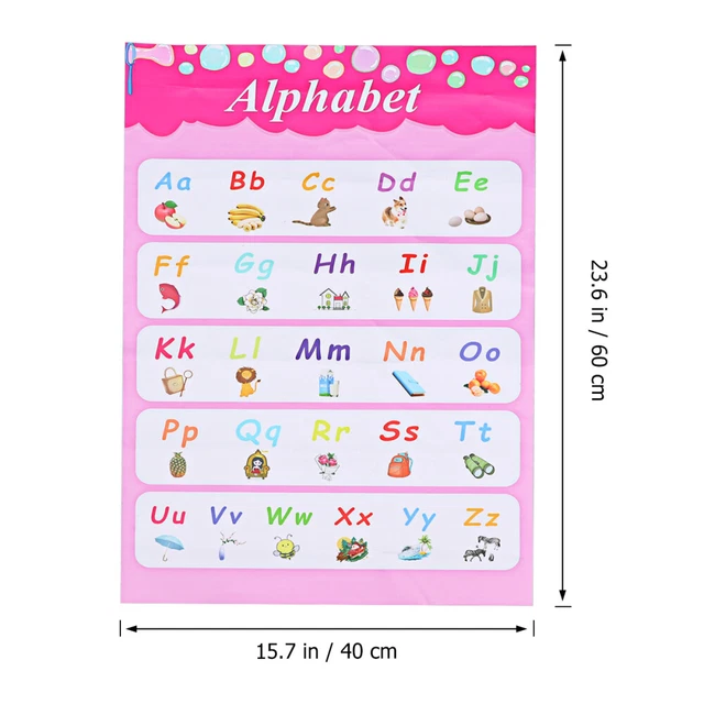 PRESCHOOL POSTERS KINDERGARTEN Letter Toddler Leanring Alphabet Wall ...