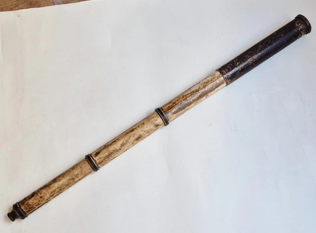 LONGUE-VUE À TROIS tirages en corne carton et papier XVIIIe EUR 350,00 ...