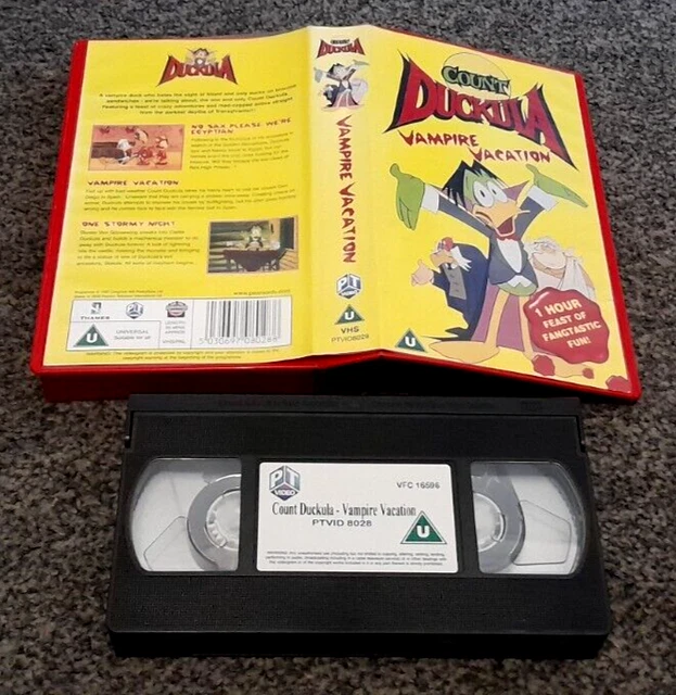 COUNT DUCKULA VAMPIRE Vacation One Stormy Night Vhs Video Kids Children ...