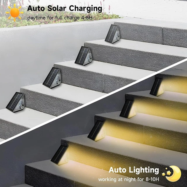 SIDE FLOOR LIGHT Solar Deck Lights for Step,Stair,Patio,Yard,Deck,Wall ...