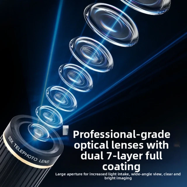 22X TELEPHOTO LENS for Iphone17 Pro Max with Lens Clip and Handheld ...