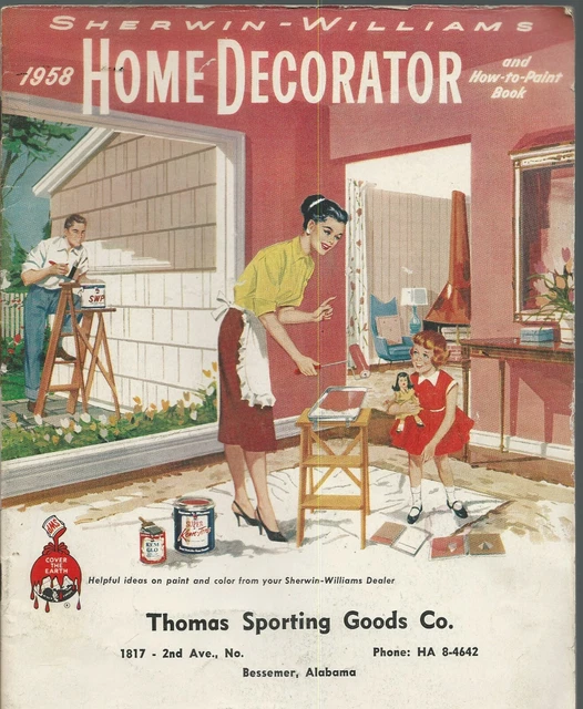 BESSEMER AL 1958 ORIGINAL Sherwin Williams Home Decorator How To bessemer-al-1958-original-sherwin-williams-home-decorator-how-to