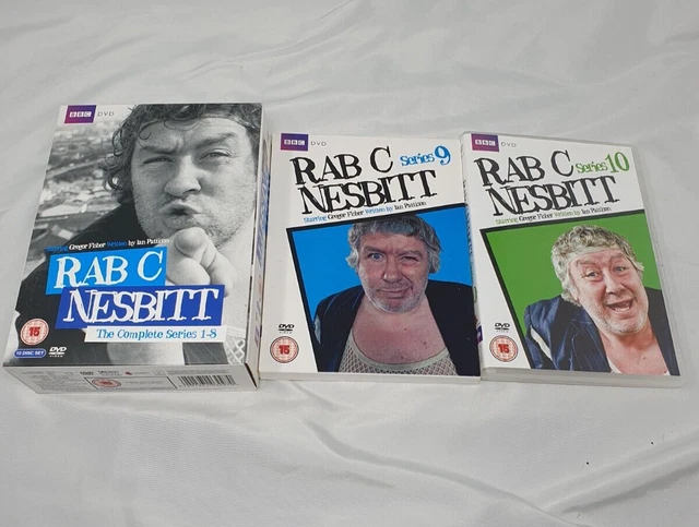 RAB C. NESBITT - Complete Series 1-8 DVD box set. 10 discs plus 9 &10 £ ...