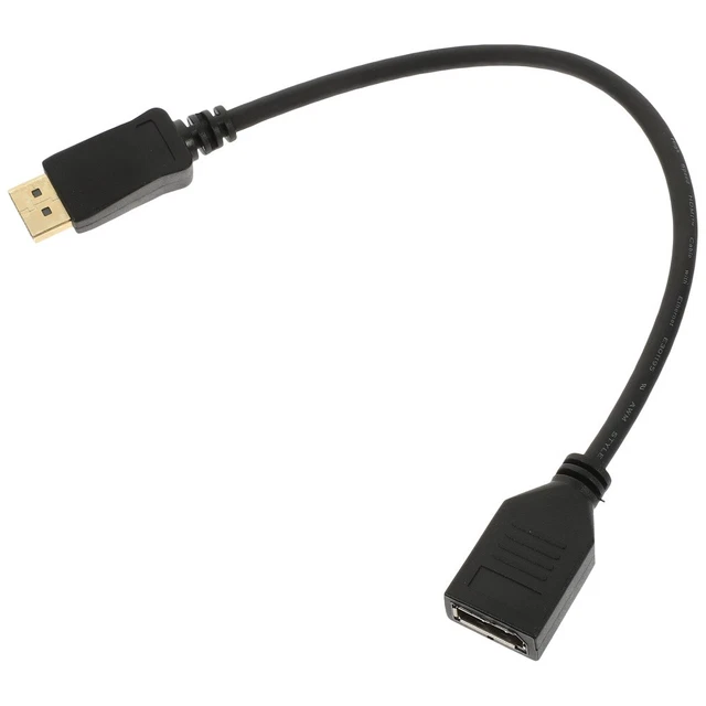 DISPLAY PORT EXTENSION Cable Male to Female DP Short Displayport £12.99 ...