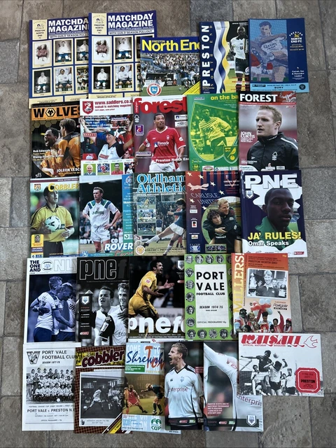 JOB LOT PRESTON North End Football Programmes £3.84 - PicClick UK
