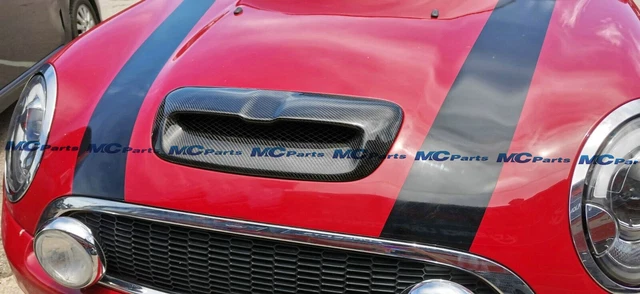 CARBON AIR FLOW Hood Scoop Intake Bonnet Vent For BMW Mini Cooper S R56 ...