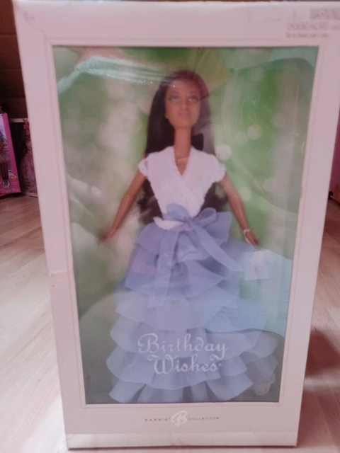 BARBIE PUPPE BIRTHDAY Wishes 2004 blau Barbie Collector Silver Label ...