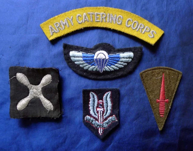 WW2 & POST Ww2 British Military Cloth Unit Patches: Sas, No 2 Commando ...