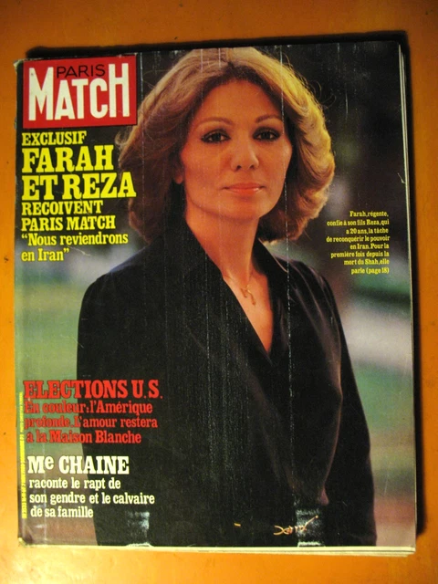 PARIS MATCH N° 1641 du 07/11/1980- Farah et Reza. Election U.S. Me ...