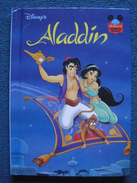 DISNEY WONDERFUL WORLD of Reading Aladdin hardback book First American ...