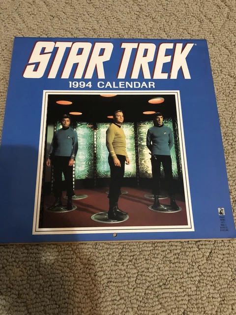 1994 STAR TREK serie originale calendario stos kirk spock mccoy tos EUR ...