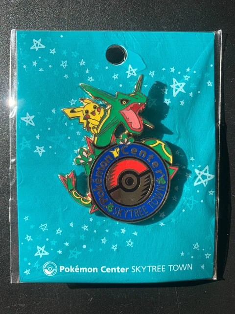 POKEMON CENTER SEALED Pins Skytree Town Rayquaza Campaign Pikachu ...