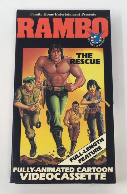 RAMBO “THE RESCUE” Full Length Animated Feature VHS Classic 80s Cartoon ...