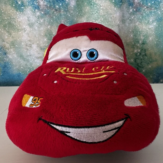 DISNEY STORE OFFICIAL CARS RUSTEZE Lightning McQueen Plush Soft Toy ...