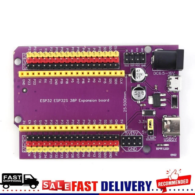 Esp32 Development Module Nodemcu 32s Lua Type Cmicro Gpio Expansion Board £551 Picclick Uk