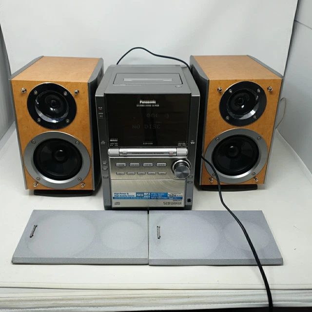 PANASONIC SA-PM28 140W 5-CD Changer/cassette/Radio Turner Stereo System ...