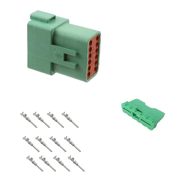 KIT CONNECTEUR DT series femelle 12 Voies vert EUR 9,59 - PicClick FR