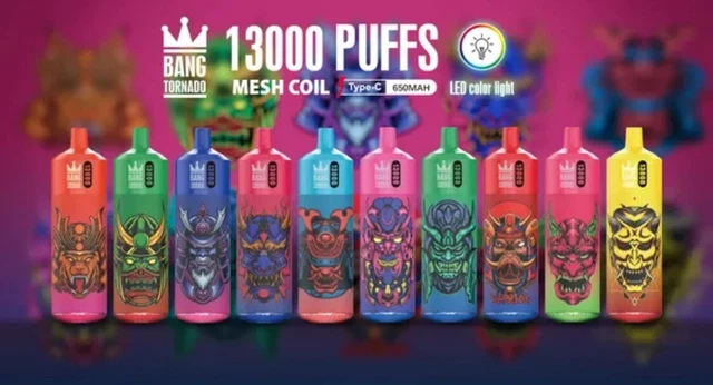 PUFF BANG TORNADO 13K Rechargeable Neuve 13000 Puffs LED colors EUR 9 ...